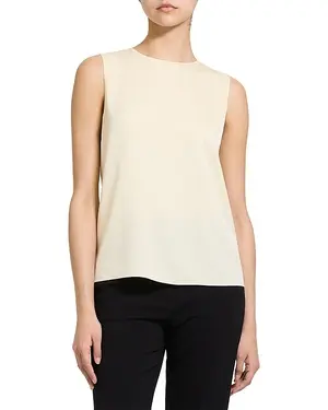Theory Silk Sleeveless Tank - Sunbeam