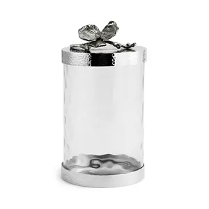 Michael Aram Black Orchid Canister, Medium - Nickel Plate