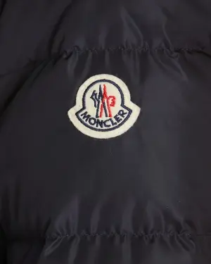 Moncler Avocette Long Down Coat - Black