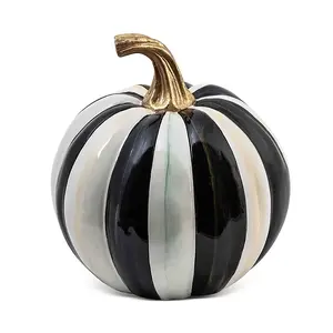 MACKENZIE-CHILDS Courtly Stripe Glossy Pumpkin Small