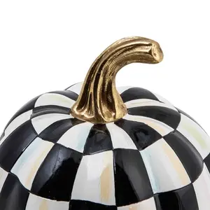 MACKENZIE-CHILDS Courtly Check Glossy Pumpkin Mini