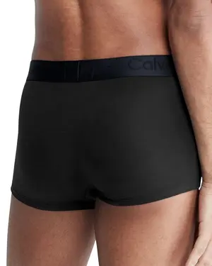 Calvin Klein Stretch Low Rise Trunks, Pack Of 3 - Black/black