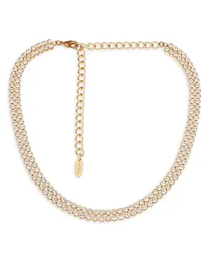 Ettika Crystal Choker Necklace - Gold