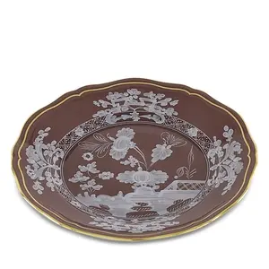 GINORI 1735 Oriente Italiano Flat Bread Plate - Brown