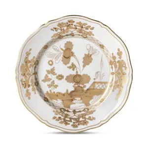 GINORI 1735 Oriente Italiano Flat Dinner Plate Aurum