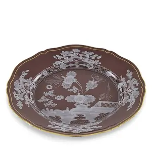 GINORI 1735 Oriente Italiano Flat Dinner Plate Brown