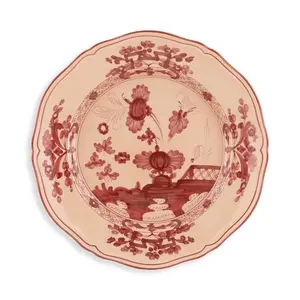 GINORI 1735 Oriente Italiano Flat Dinner Plate Vermiglio