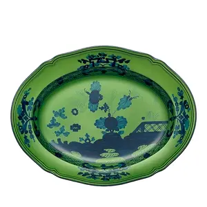 GINORI 1735 Antico Doccia Oval Platter Green