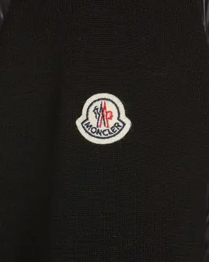 Moncler Mixed Media Puffer Cardigan - Black