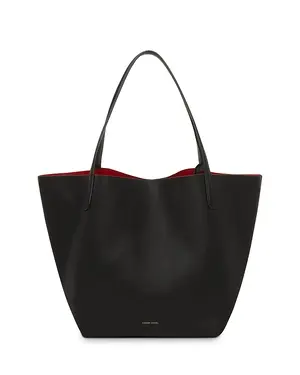 MANSUR GAVRIEL Soft Leather Everyday Tote - Black/flamma/gold