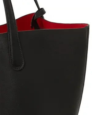 MANSUR GAVRIEL Soft Leather Everyday Tote - Black/flamma/gold