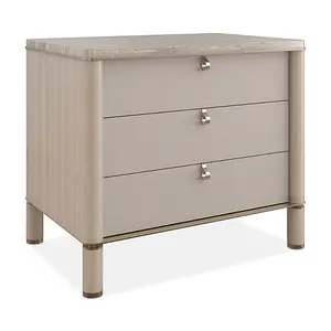 CARACOLE Balance 3 Drawer Nightstand - Cremini