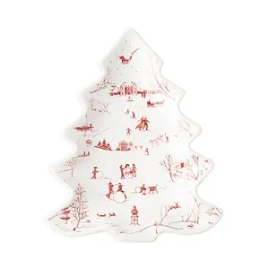 JULISKA Country Estate Winter Frolic Small Tree Tray - Ruby