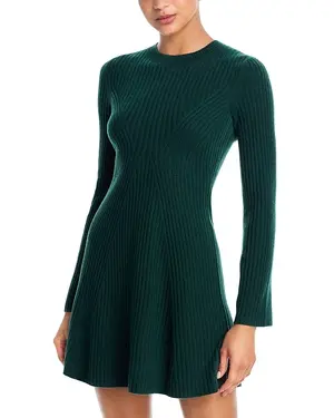 Ribbed Sweater Mini Dresses