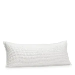 BOLL & BRANCH Waffle Organic Cotton Decorative Pillow With Insert, 14 X 34 - White