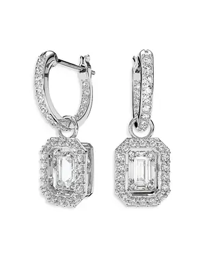 Drop Huggie Hoop Earrings