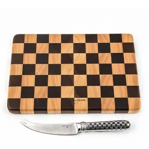 MACKENZIE-CHILDS Check 2-piece Cheese Board Set