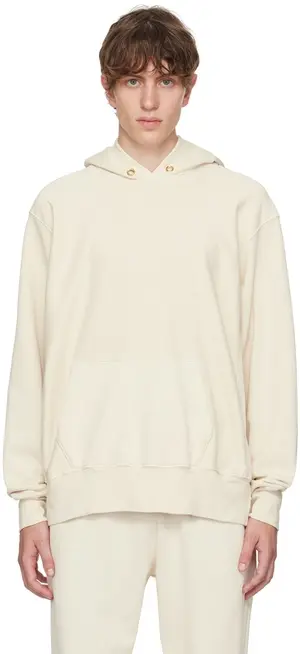 LES TIEN Les Tien Off-White Heavyweight Hoodie - Ivory