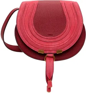 Chloé Chloé Red Small Marcie Saddle Bag 616 Smoked Red