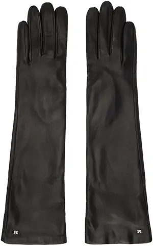 Max Mara Max Mara Black Afidee Gloves - 010 Black