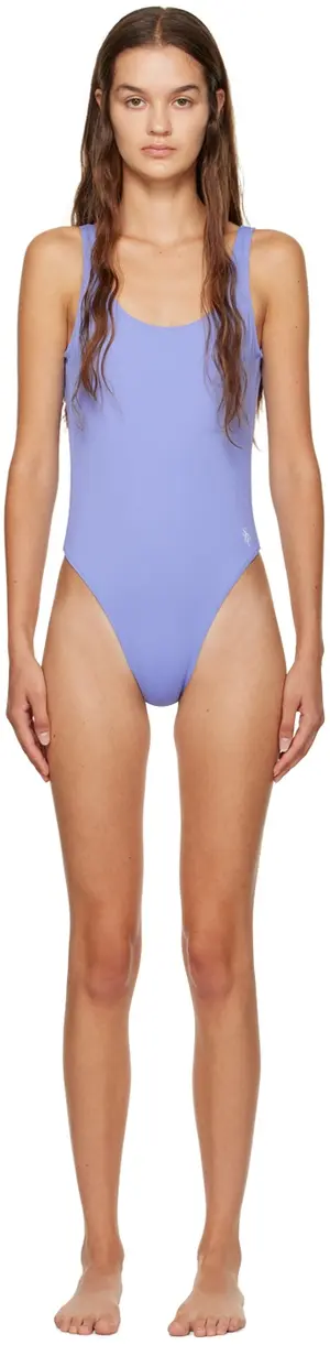 Sporty & Rich Sporty & Rich Carla Swimsuit Periwinkle