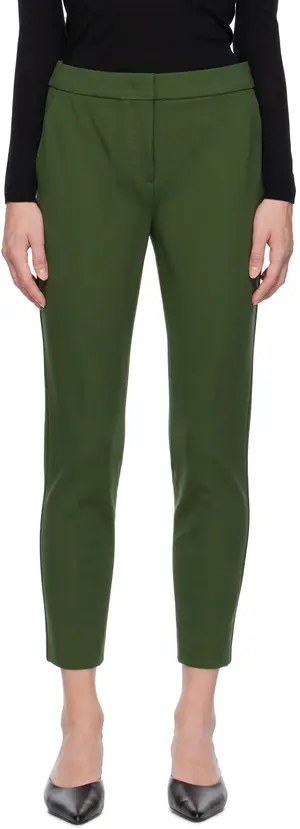 Max Mara Max Mara Green Pegno Trousers - 012 Moss Green
