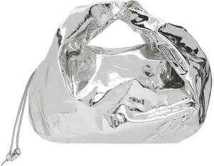 Dries Van Noten Dries Van Noten Silver Metallic Leather Bag - 952 Silver