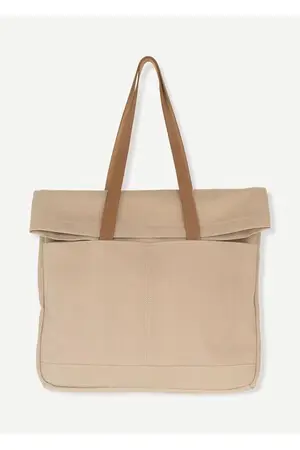 Vince Makr Canvas And Leather Fold Weekender Revised