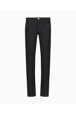 Giorgio Armani Five-pocket Slim-fit Trousers - Black