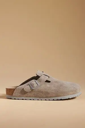 BIRKENSTOCK Boston Soft Footbed Clogs Grey