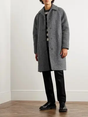 A.p.c. Manteau Gaston Wool-blend Coat