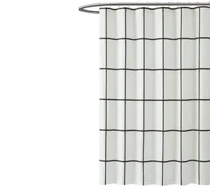 TRULY SOFT Kurt Windowpane Shower Curtain - One-color
