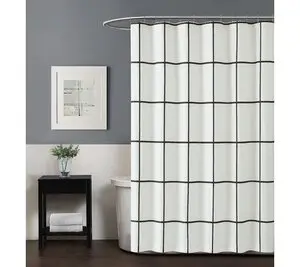 TRULY SOFT Kurt Windowpane Shower Curtain