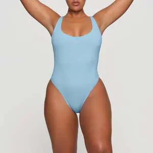 SKIMS SKIMS Scoop Neck One Piece Swimsuit Iris Blue
