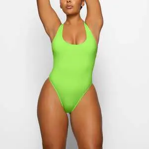 SKIMS SKIMS Scoop Neck One Piece Swimsuit Neon Green