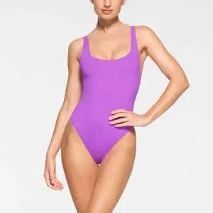SKIMS SKIMS Scoop Neck One Piece Swimsuit Violet