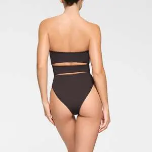 SKIMS Signature Swim Strapless Cut Out Monokini