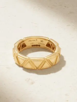 Marina B Triangolini 18-karat Band Ring - Gold