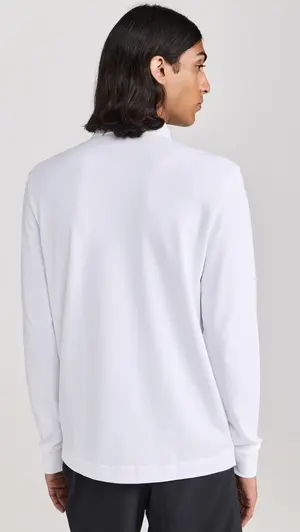 Lacoste Long Sleeve Stretch Cotton Paris Polo