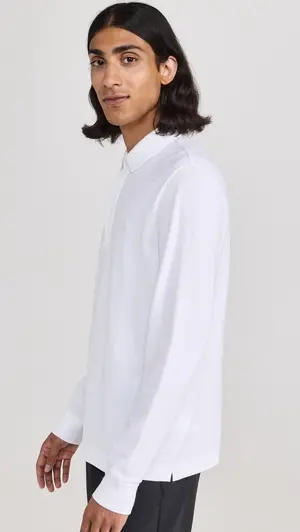 Lacoste Long Sleeve Stretch Cotton Paris Polo