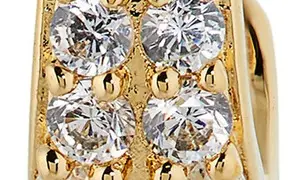 Nadri Disco Duo Pavé Cubic Zirconia J-hoop Earrings