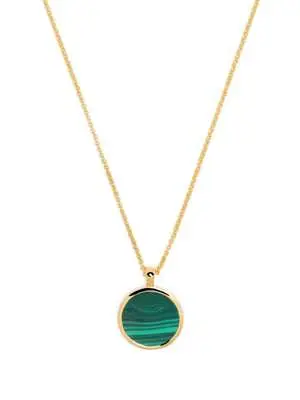 Tom Wood Malachite Pendant Necklace - Gold