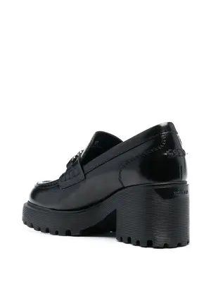 Hogan 70mm Logo-plaque Leather Loafers
