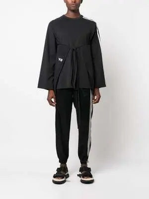 Y3 Logo Print Wraparound T-shirt
