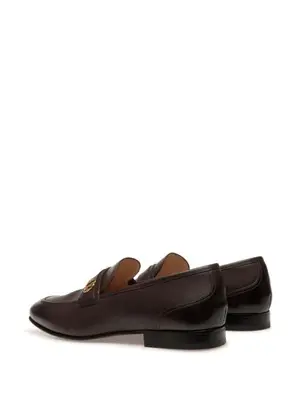 Bally Sadei Logo-plaque Leather Loafers
