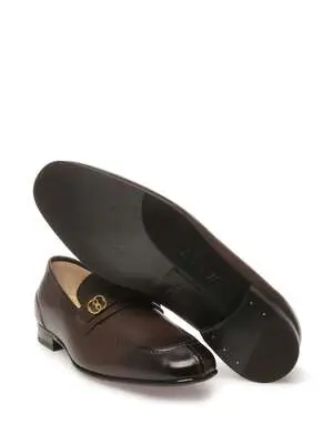 Bally Sadei Logo-plaque Leather Loafers