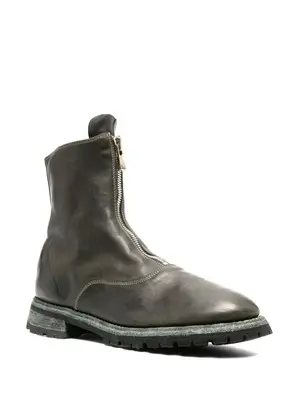 Guidi Zip-up Leather Ankle Boots