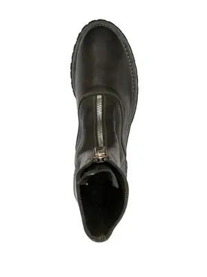 Guidi Zip-up Leather Ankle Boots