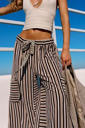 Free People Free People Blanche Pants Sandstorm Combo