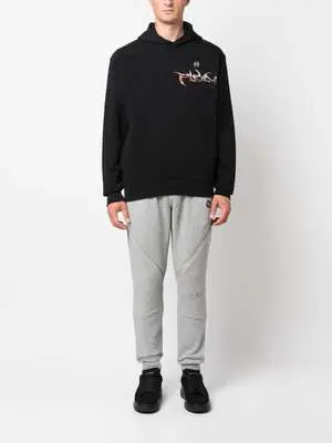 Philipp Plein Constructed Decorative-zip Cotton Track Pants